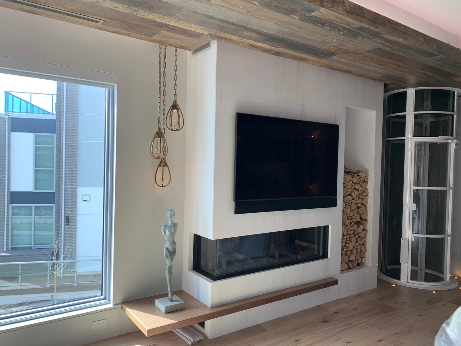 Porcelain Integrated Sink Countertop & Vanity: Built In Porcelain Sink